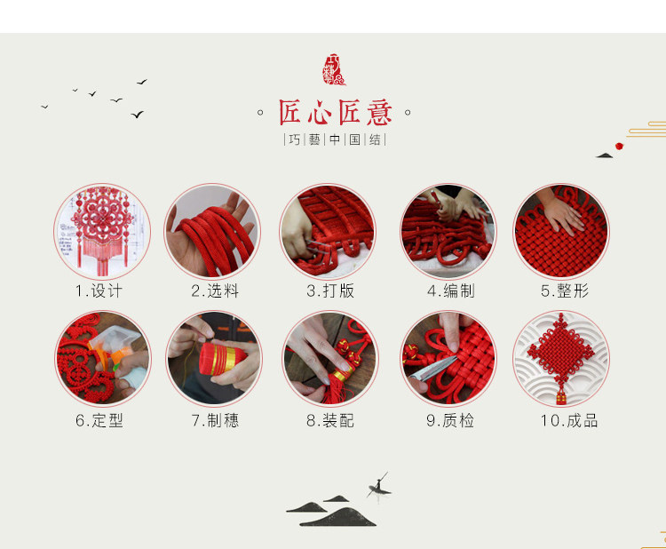 Qiaoyi Beijing Blessing Knot - Chinese Handicraft Gift