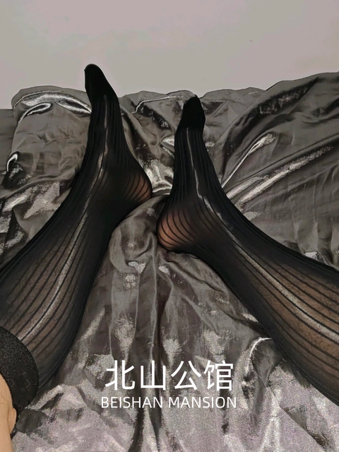 Beishan format sexy men's stockings mirror stripes in summer thin ...