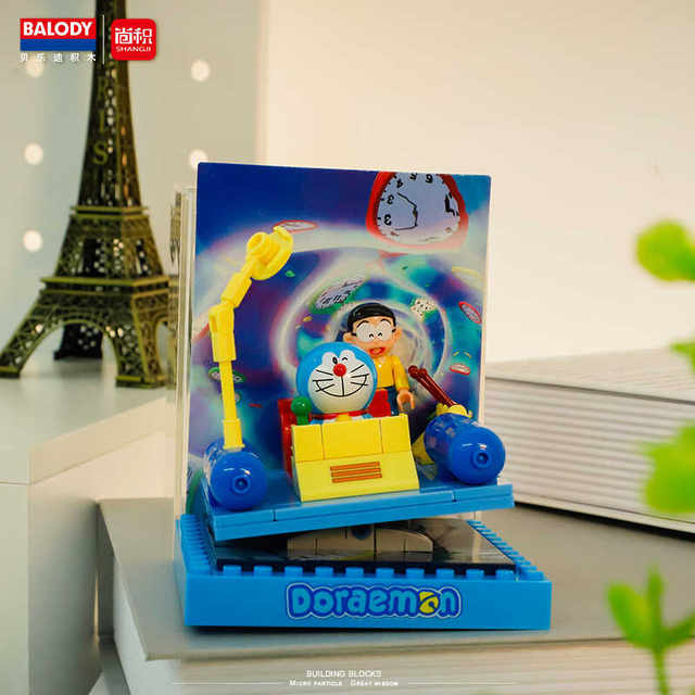 Doraemon building block assembly toy model Doraemon blind box small ...