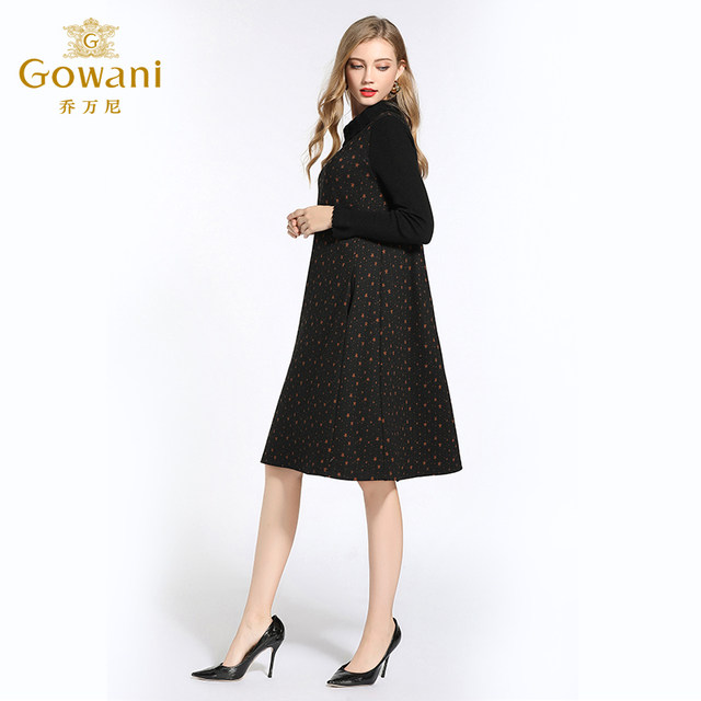 Giovanni dress women's mall winter new high-waisted loose half-high ...