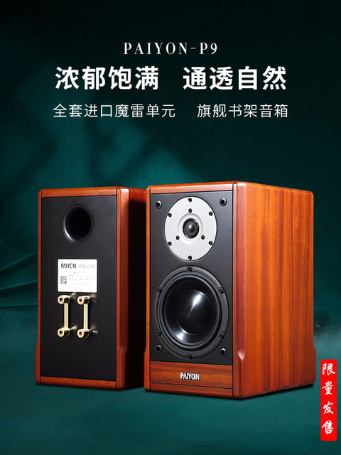 Paiyon P9 solid wood high -end HIFI bookshelf speaker Morel Morel TICW ...