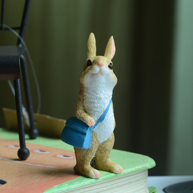 Creative cute cartoon bunny ornaments potted home decorations for girls ...