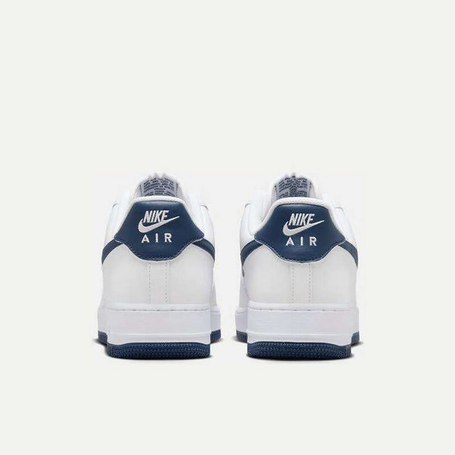 Nike AIRFORCE1 Air Force One men's shoes AF1 white and blue low-top ...