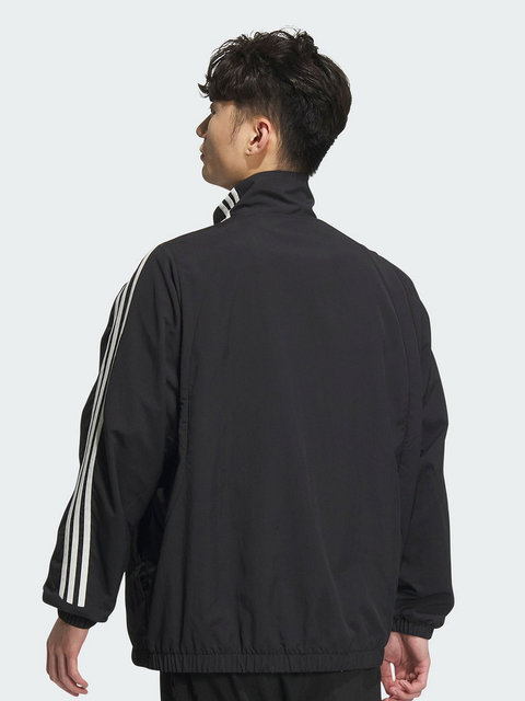 Adidas jacket water-repellent and splash-proof three-stripe jacket for ...