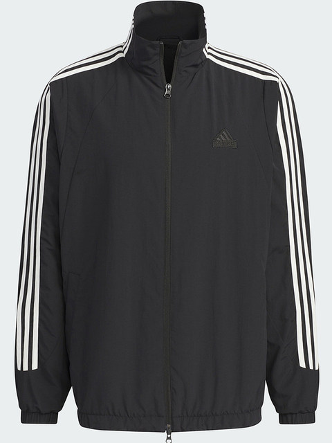 Adidas jacket water-repellent and splash-proof three-stripe jacket for ...