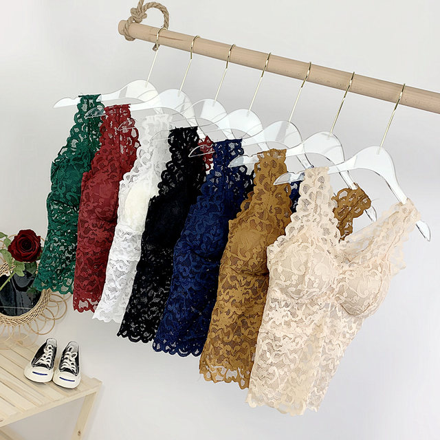 Beautiful back vest, female inner net red explosion with chest pad ...