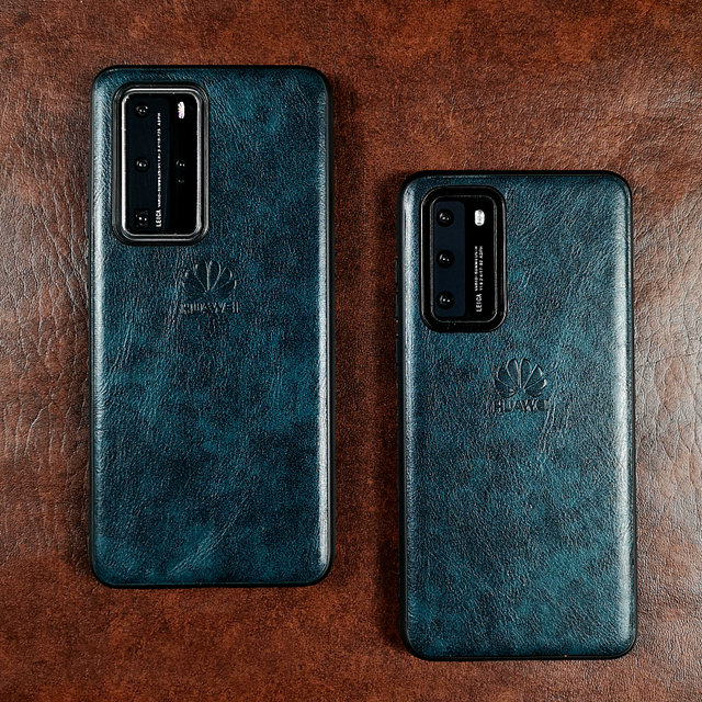 Suitable for Huawei p40pro mobile phone case, business leather case, p40 genuine leather ...
