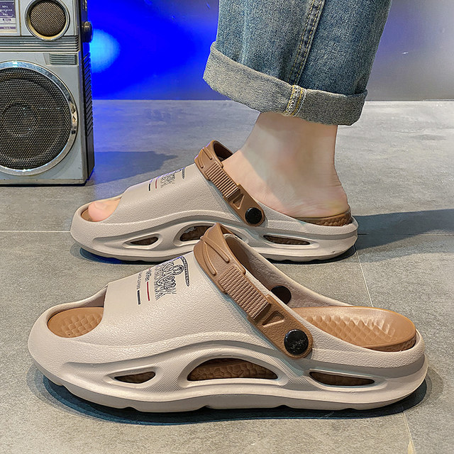 Slippers for men's summer outerwear Internet celebrity super popular ...