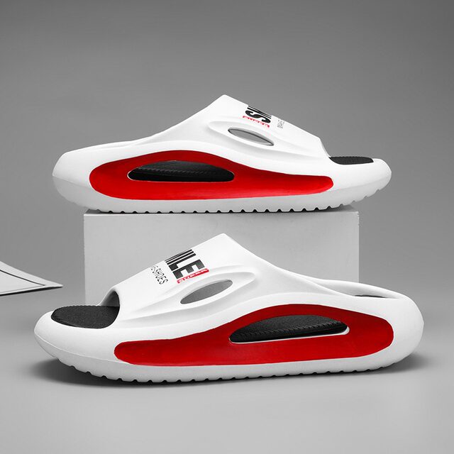 Slippers for men, summer outer wear, trendy sports basketball sandals ...