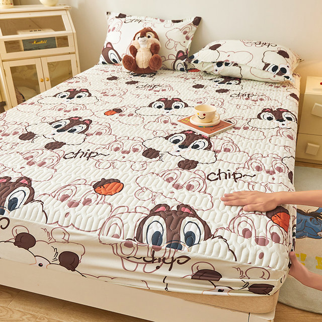 Any thickened quilted fitted sheet, single piece mattress protector ...