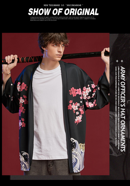 Kimura Sansha SANSYAS Chinese style retro crane Taoist robe Hanfu ...