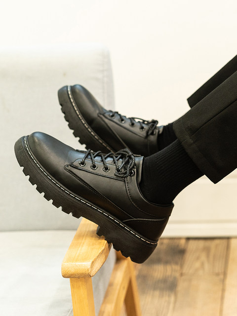 New leather shoes for men, Korean version, trendy, versatile and ...