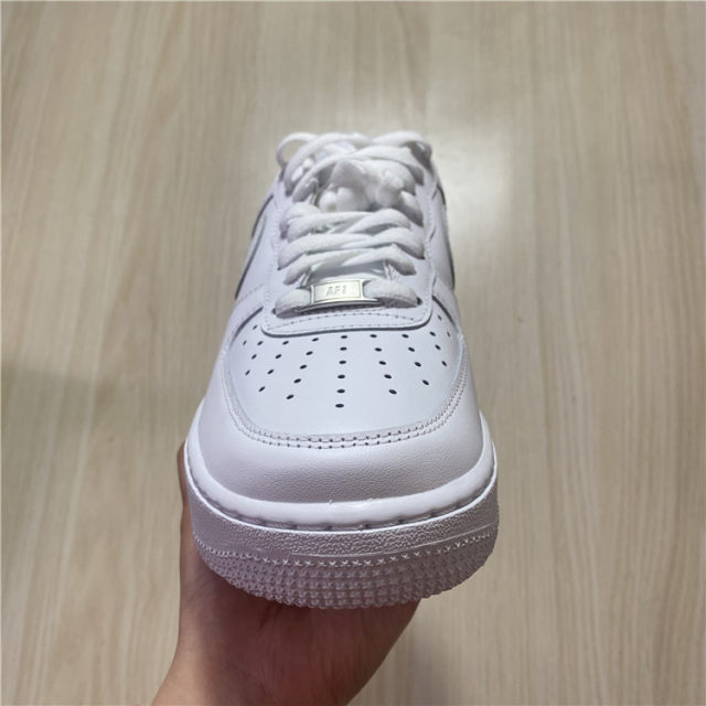 Nike/AirForce1 Air Force One AF1 Men's Low Pure White Board Shoes ...