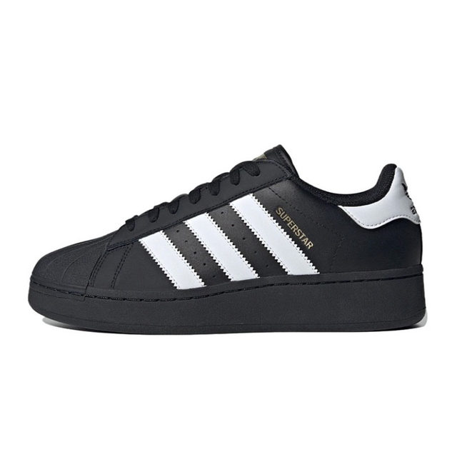 AdidasoriginalsSuperstarXLG black shock-absorbing wear-resistant low ...