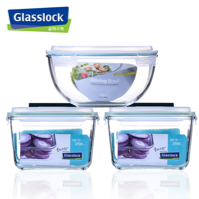 glasslock glass crisper sealed refrigerator food storage portable large ...