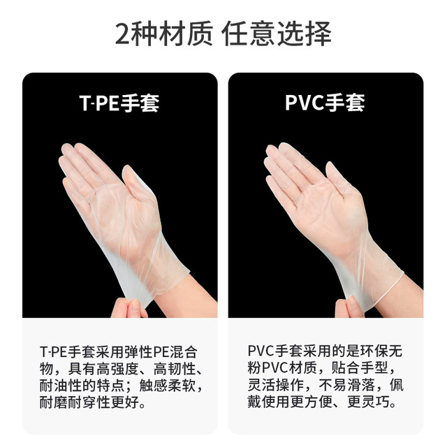 Food grade special disposable gloves TPE removable baking catering ...