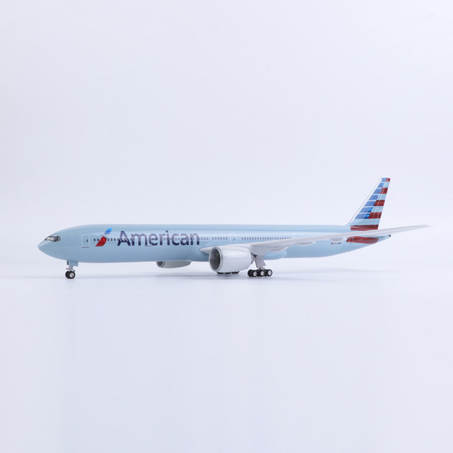 Simulated American Airlines American Airlines 777 aircraft model ...