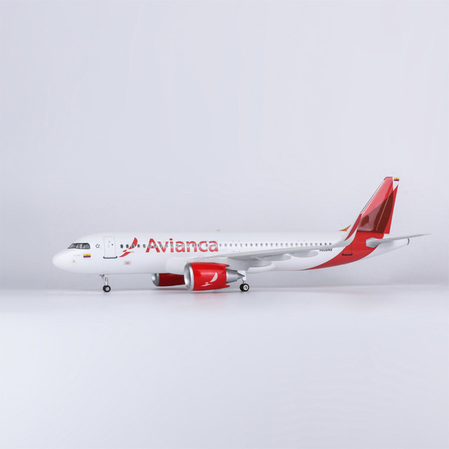 Colombian Airlines A320NEO Simulation Passenger Aircraft model 47cm gift