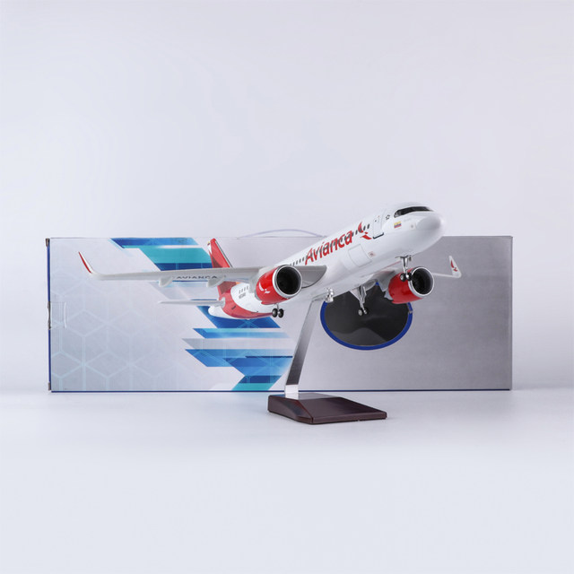 Colombian Airlines A320NEO Simulation Passenger Aircraft model 47cm gift