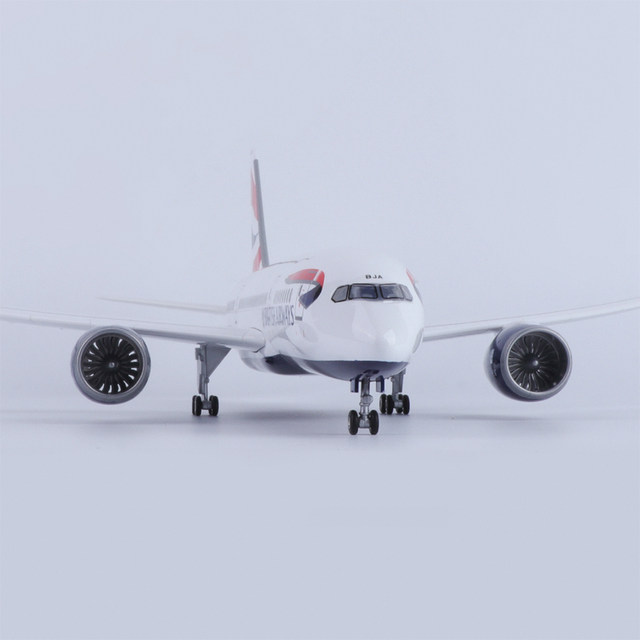 British Airways British Airways aircraft model Boeing 787 simulated ...