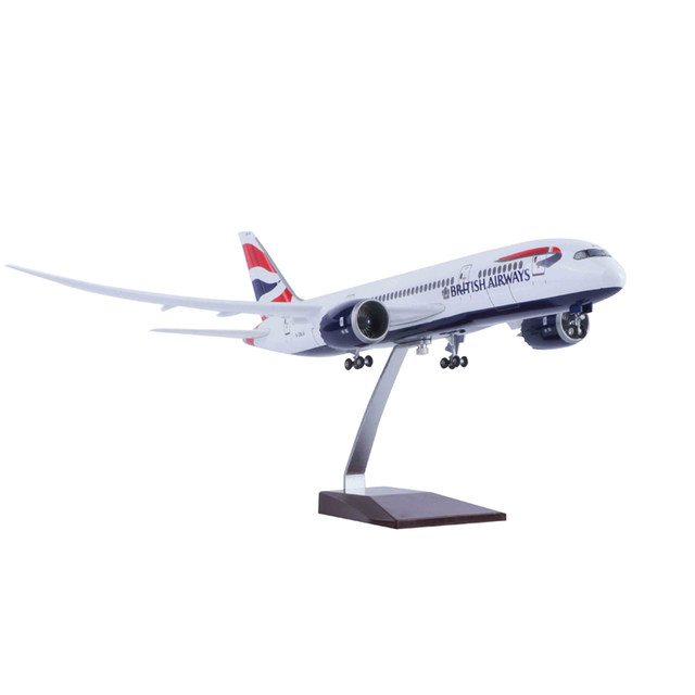British Airways British Airways aircraft model Boeing 787 simulated ...