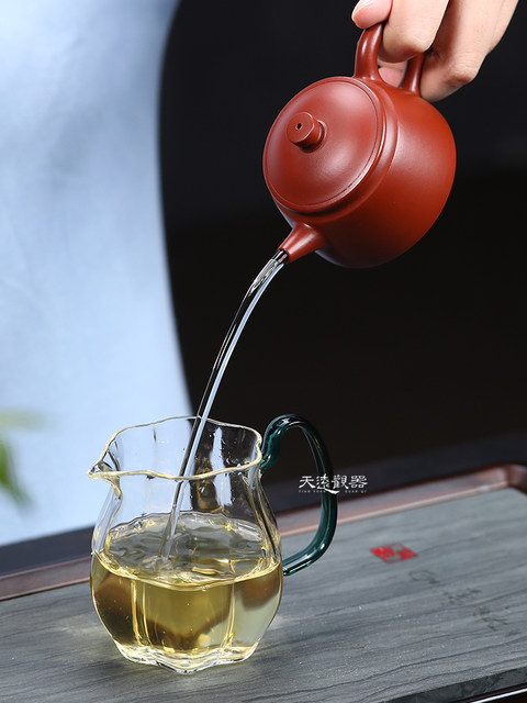 Yixing pure handmade purple sand pot Zhuni Dahongpao ball hole small ...