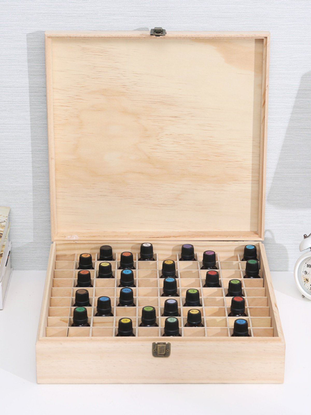 Doterra Essential Oil Storage Box - Pine Wood Display Case