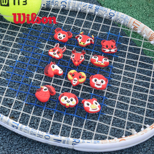 Wilson Year of the Rabbit Tennis Racket Shock Absorber - Red Silicone