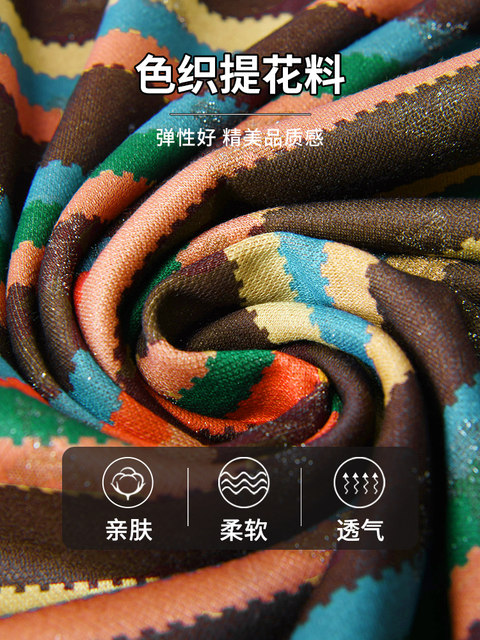 Jianhan Large size women's 2023 autumn dress new half -high collar bottoming in the bottom of ...