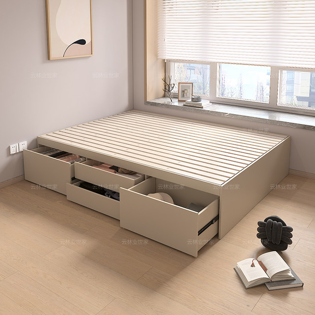 Customized bedside box high box storage tatami bed storage small ...