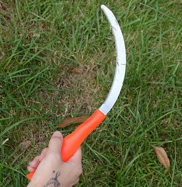 Agricultural tools small saw sickle stainless steel sickle lawn mower ...