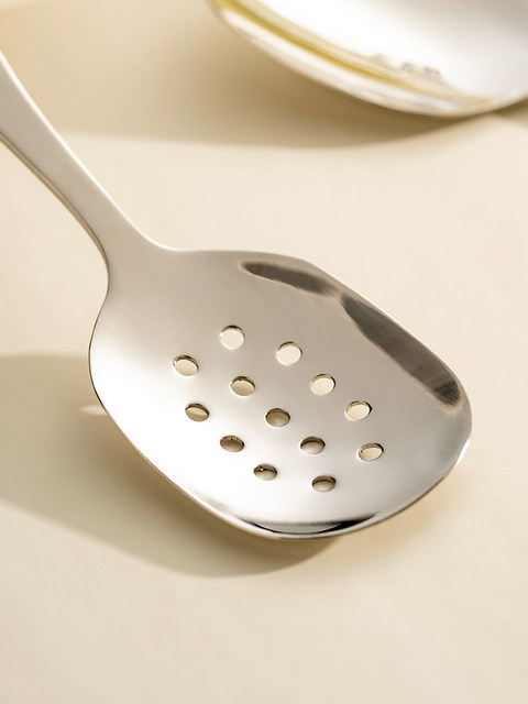 onlycook 304 stainless steel split-spoon long handle large public spoon ...
