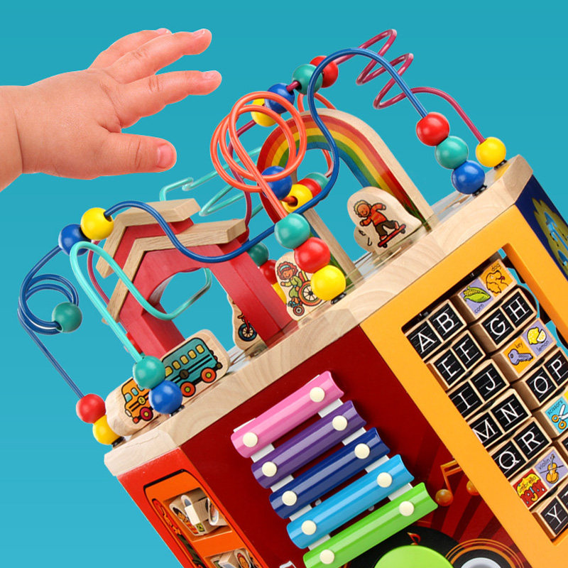 Wooden Bead Toy – Educational Treasure Chest for Babies & Toddlers