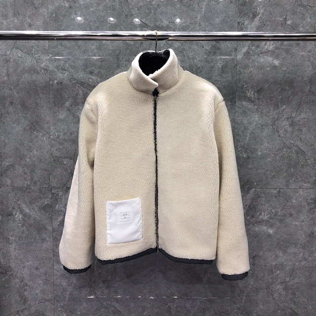 tb men's lamb wool jacket men's coat lamb velvet autumn and winter ...