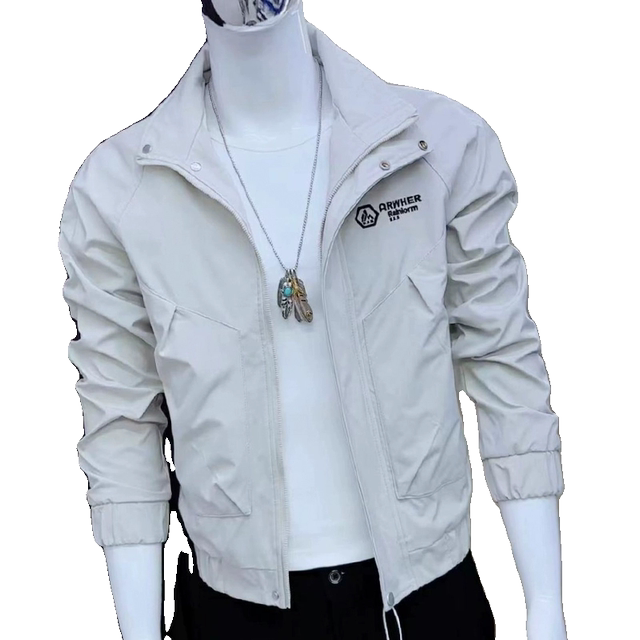 Spring and Autumn New Fashion Brand American Stand-Collar Jacket Men's ...