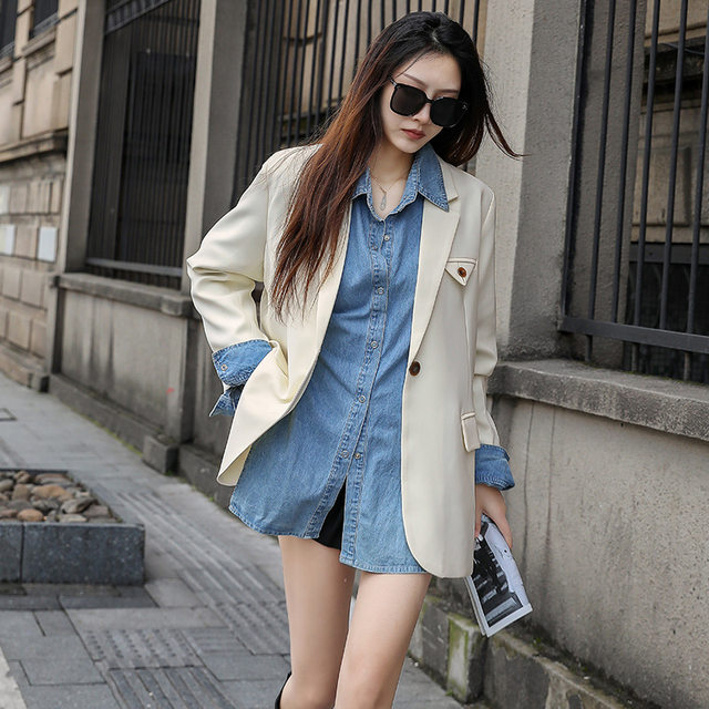 2023 Spring New Model Women's Fat MM MM Shin Small suit Korean version ...