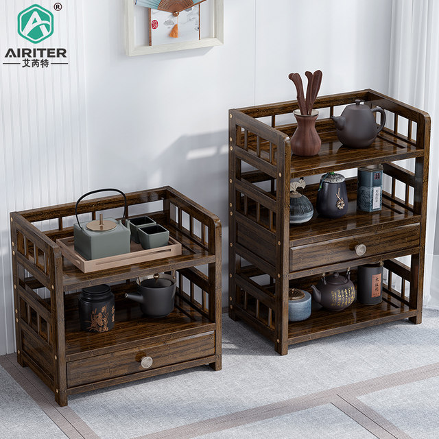 Tea cabinet storage rack tea table living room table side cabinet ...