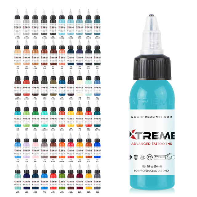 Hardcore Extreme New Generation Tattoo Colors 60 Color Set Xtreme Punk ...