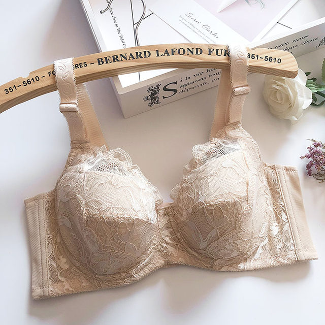 Large size thin full cup bra for fat mm, side breast reduction and ...