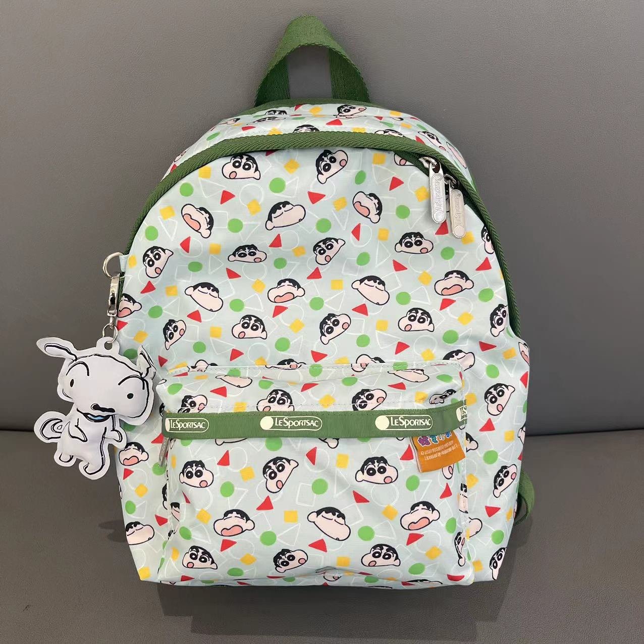 2024 New Women's Bag Crayon Shin-chan Backpack Fashionable Fun Printed ...