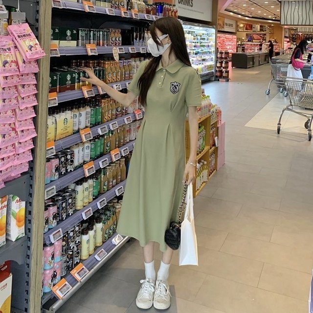 POLO lead dress girl summer dress 2024 new junior high school high ...