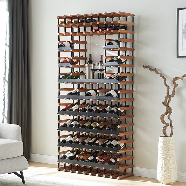 Baige wine cellar red wine rack red wine cabinet shelf display rack ...