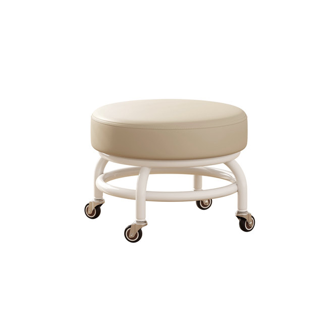 The universal wheel small stool, the mute pulley, the short stool, the ...
