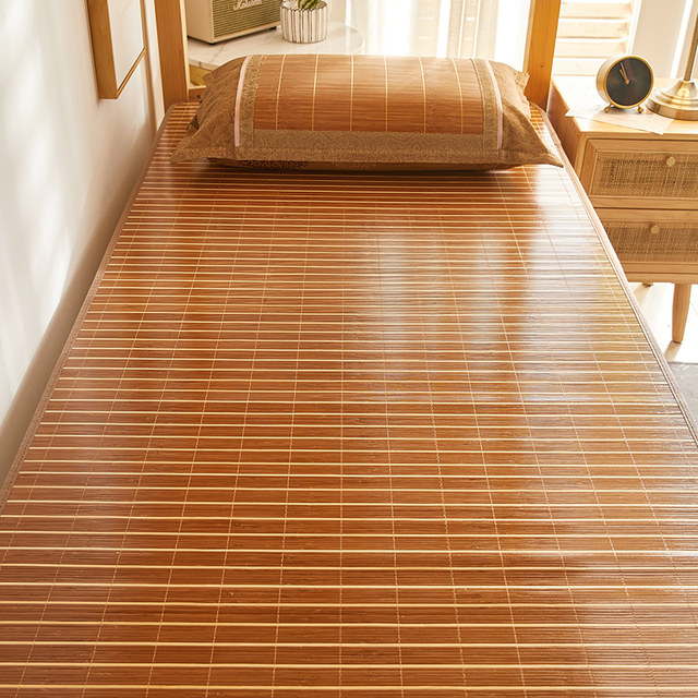Double-sided bamboo mat mat student dormitory single bed rattan mat top ...