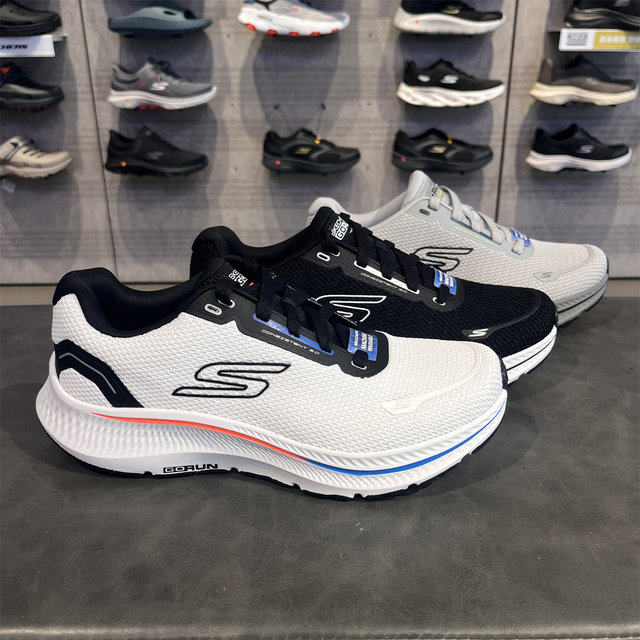 Skechers autumn new men's shock-absorbing breathable mesh casual sports ...