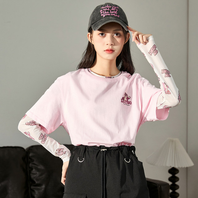 Tang Shi net gauze long -sleeved long -sleeved top female inner shirt ...