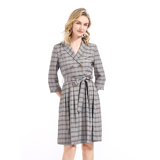 Shengyuzhu official flagship store autumn new dress commuting fashion ...