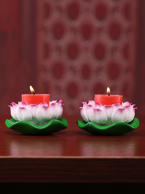 Qizhen Lotus Holy Water Cup Water Supply Cup Worship in front of the ...