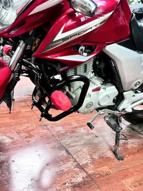 Motorcycle bumper front guard bar 125.150 modified surround thickened ...