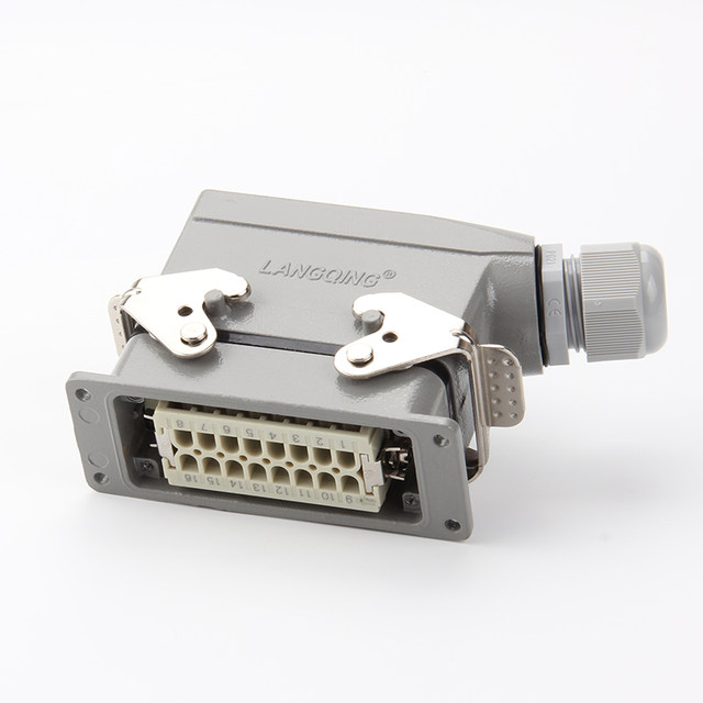Langqing 16-core heavy load connector HDC-He-016-1 Double buckle HDC-He-016F/M